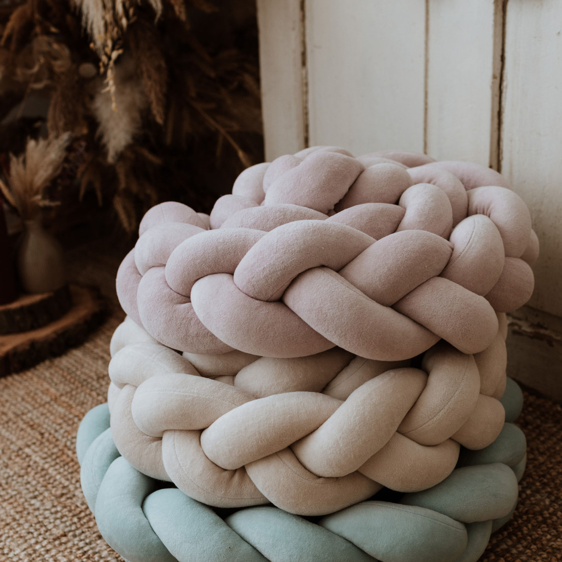 Plush braid - baige